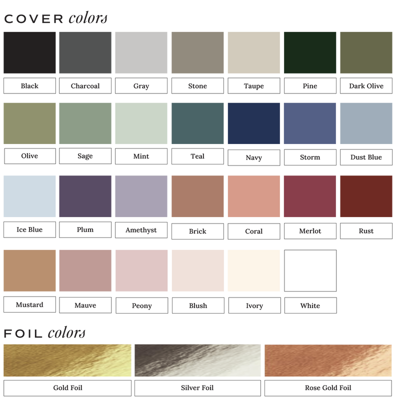 Modern Script Guest Book