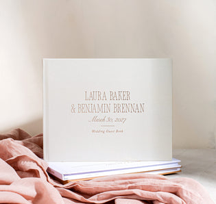 Modern Script Guest Book