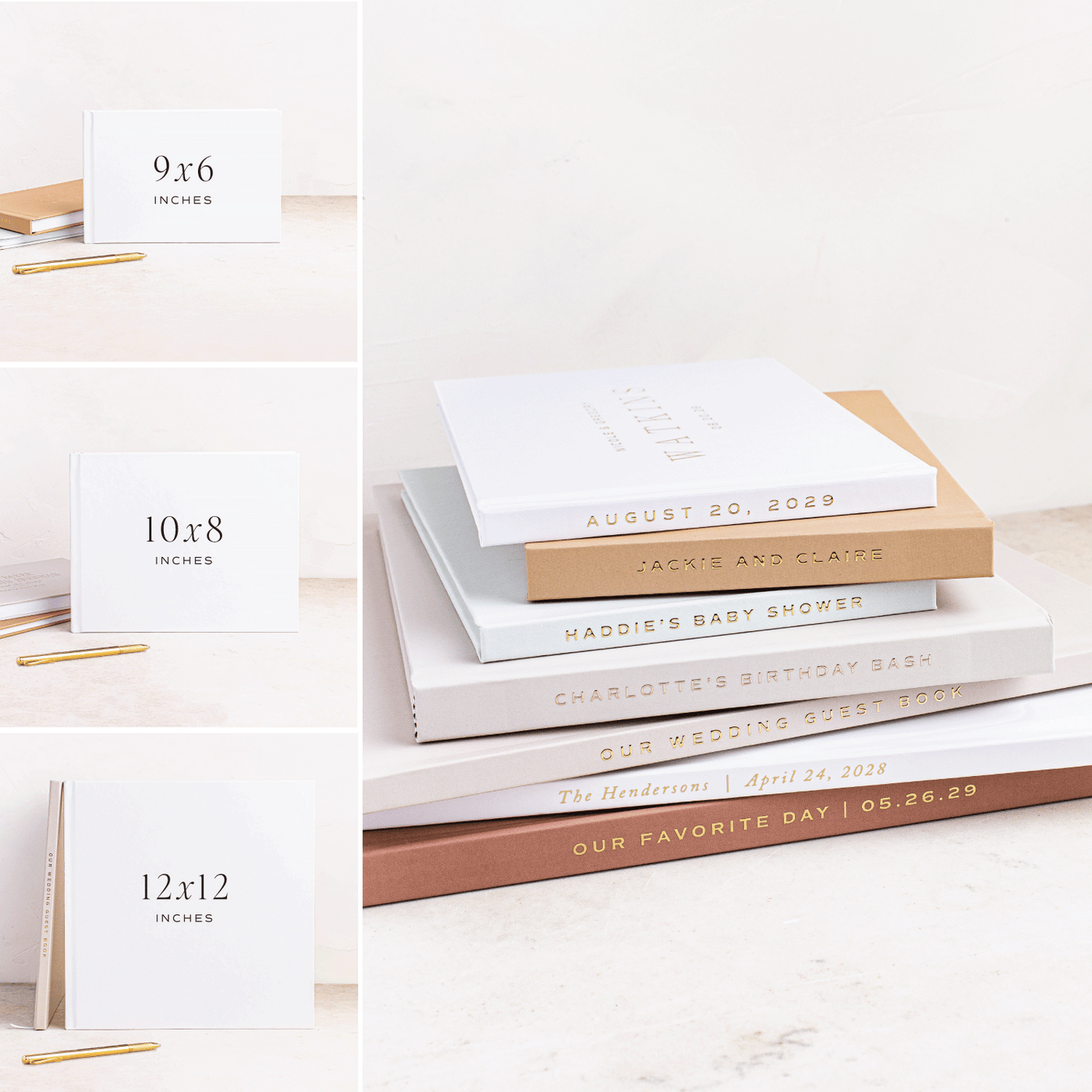 Modern Script Guest Book